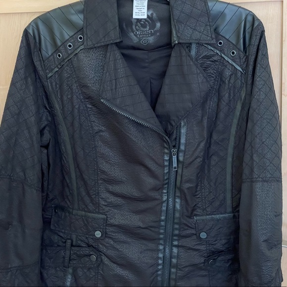Olsen | Jackets & Coats | Olsen Faux Leather Moto Jacket | Poshmark
